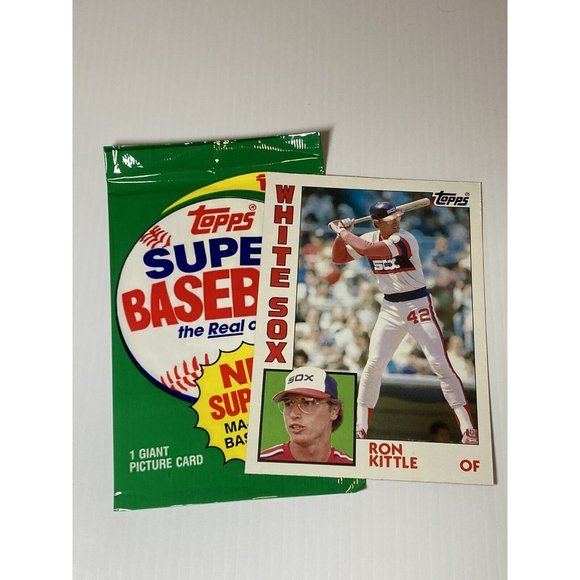 MLB | Toys | 984 Topps Super 11 Ron Kittle Jumbo Baseball Card Chicago ...